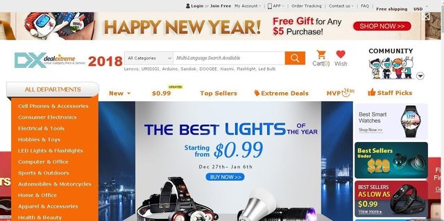 Welcome to DealExtreme!: I will introduce mail-order site.